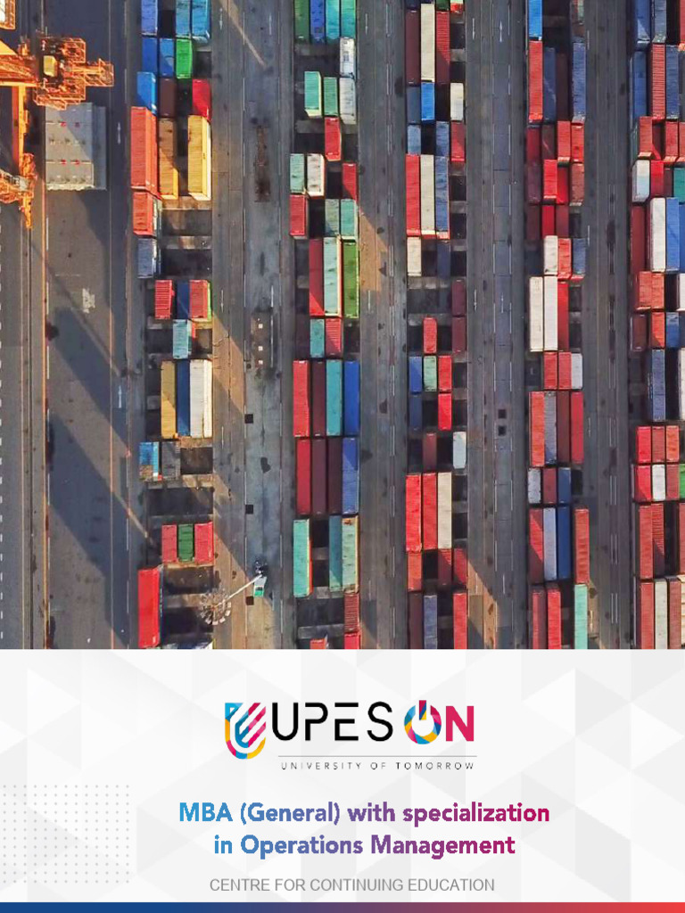 Mba Operations MGMT - Upes | PDF | Master Of Business Administration | Artificial Intelligence