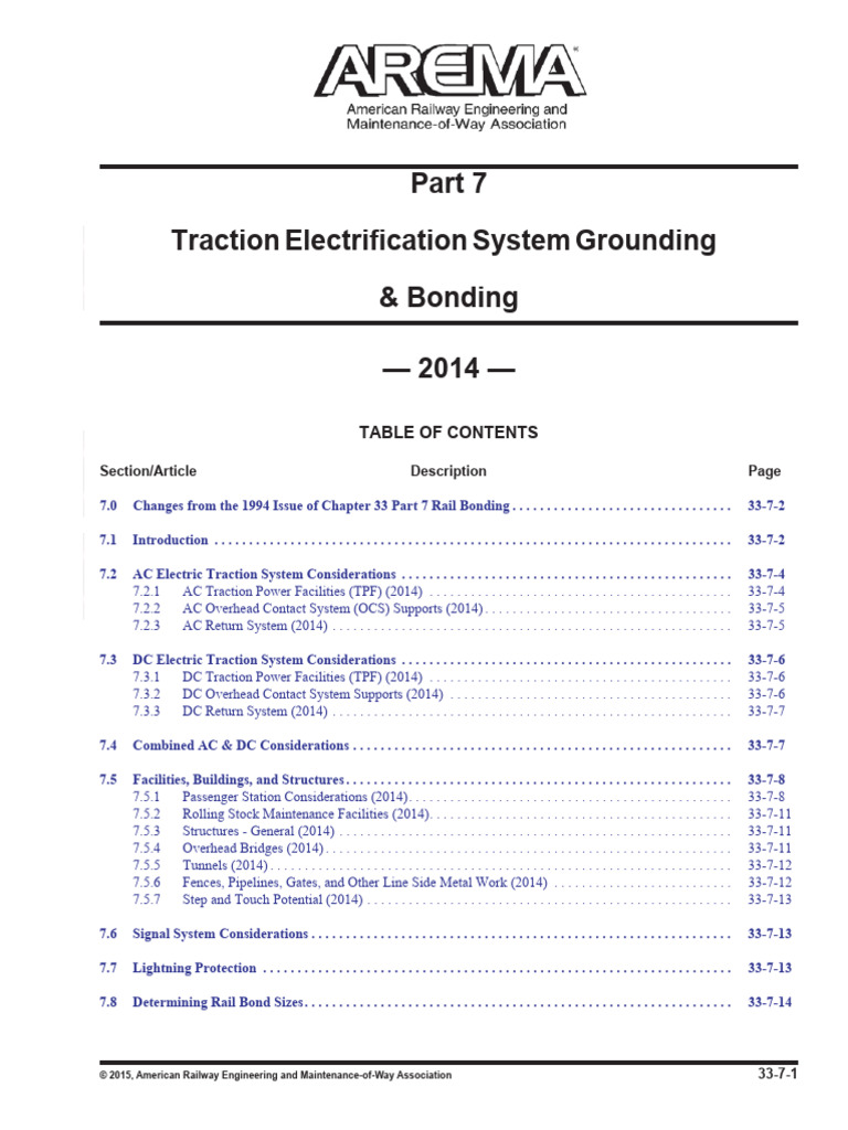 AREMA 2014 Rail Electrification Standards | PDF | Direct Current | Rail ...