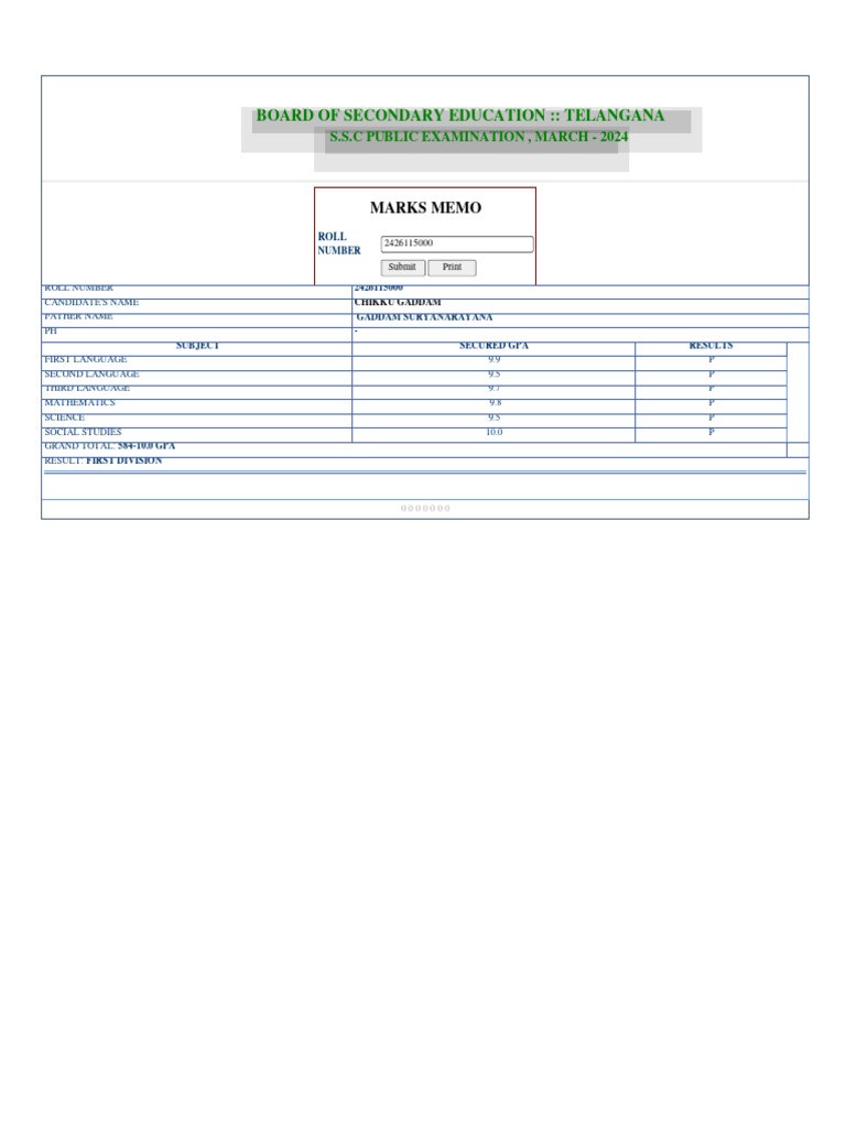 Results Bse Ap Gov in | PDF