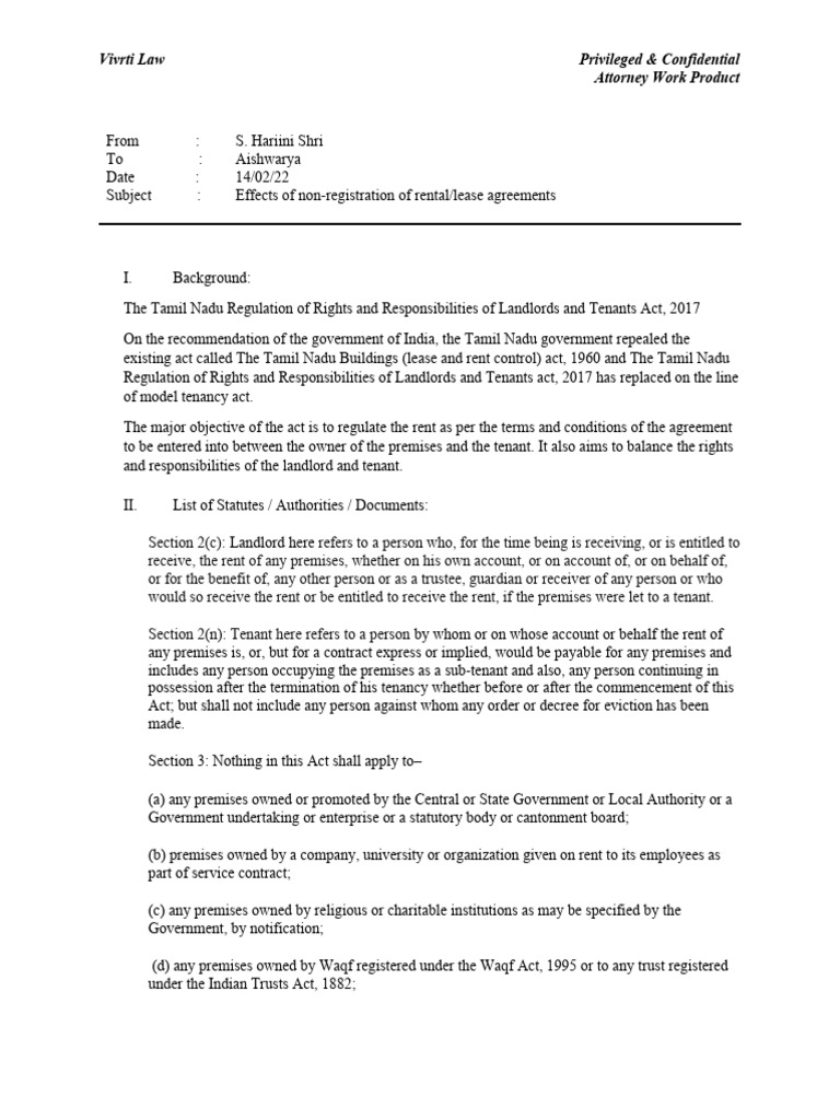 Effects of Non-Registration | PDF | Leasehold Estate | Lease