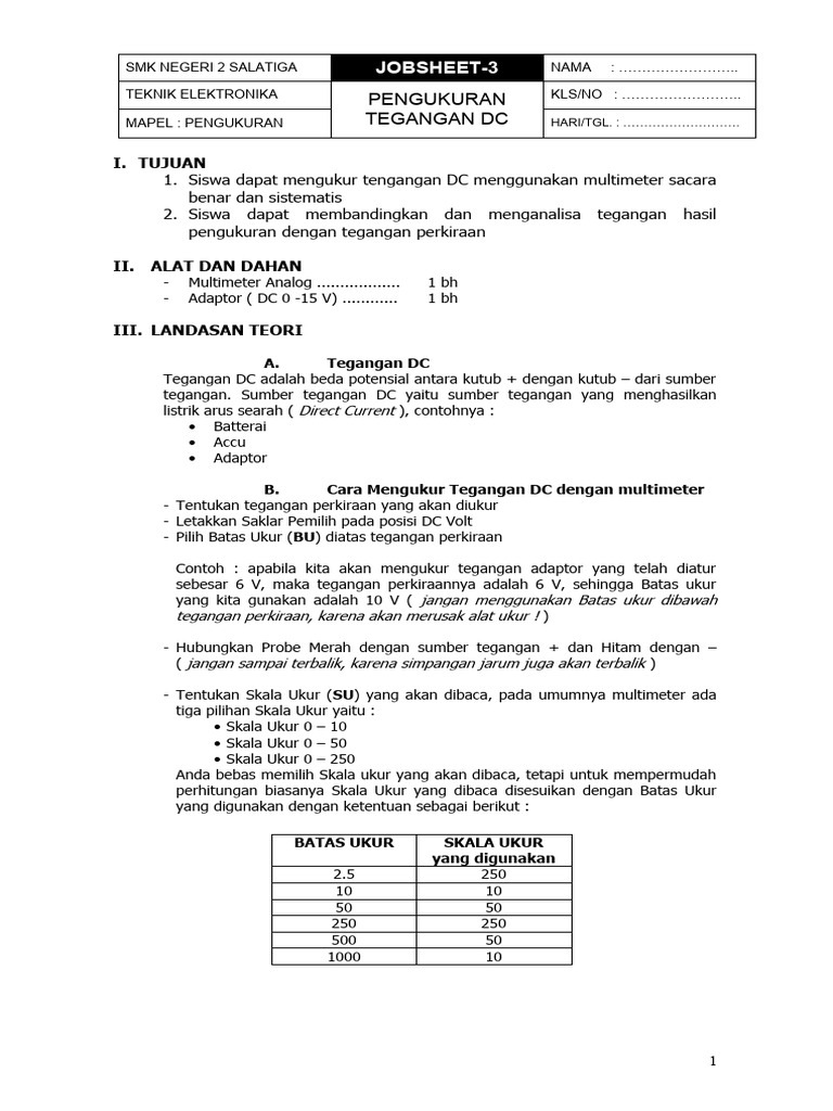 Pengukuran Tegangan DC | PDF | Sains & Matematika | Komputer