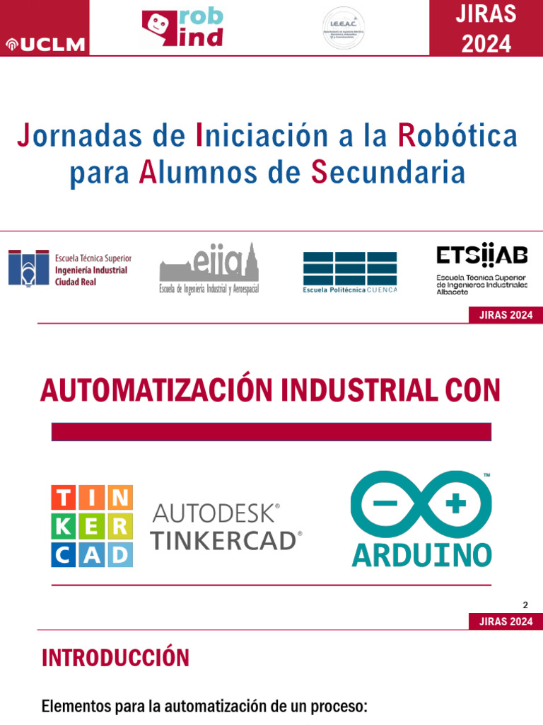 Automatización Industrial Con TinkerCAD y Arduino - 2024 | PDF | Impresión 3d | Arduino