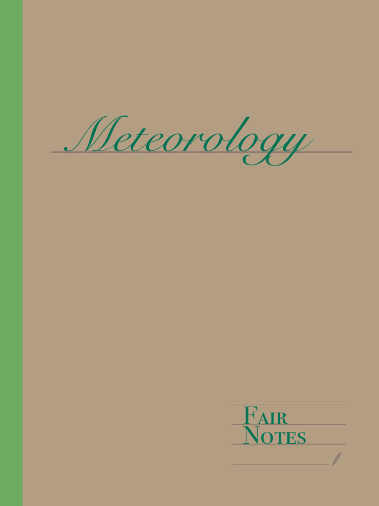 Meteorology handwritten Notes | PDF