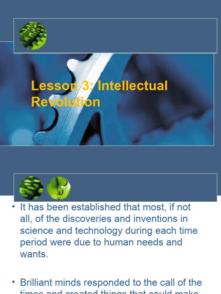 Intellectual Revolution Lesson 3 Presentation Feb 2022 | PDF ...