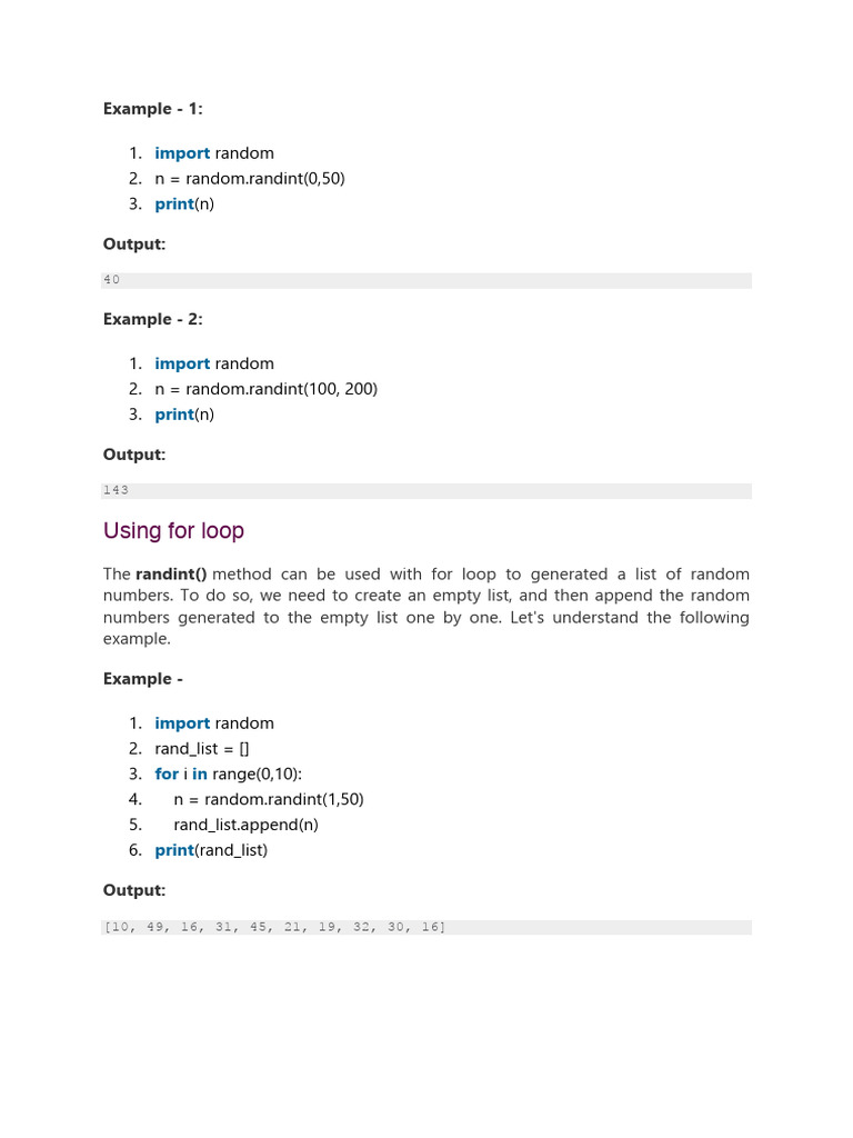 Python Examples | Download Free PDF | Python (Programming Language) | Computing