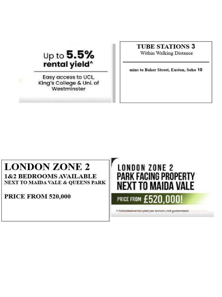 London Zone 2: 3 Tube Stations | PDF