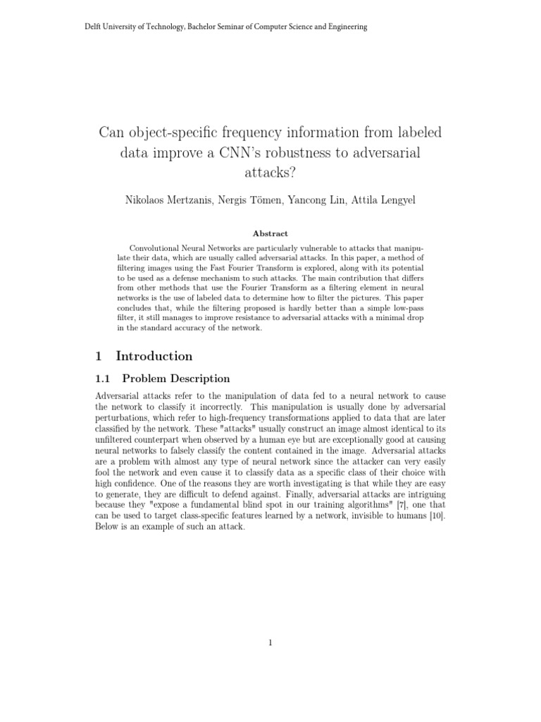 Adversarial_attacks_CNN | PDF | Artificial Neural Network | Accuracy And Precision