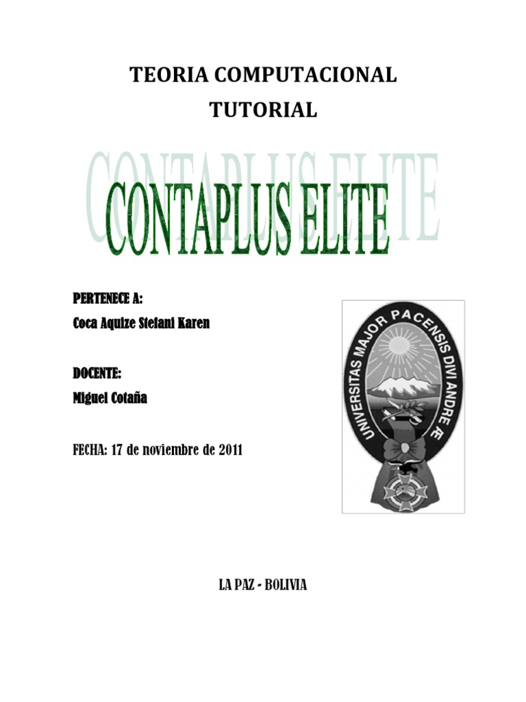 Tutorial de Contaplus Elite | PDF | Amortización (Negocio) | Contabilidad