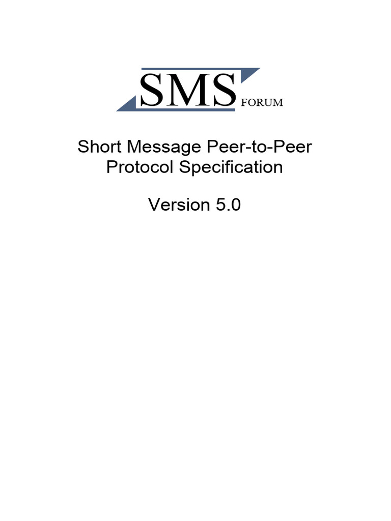 Smpp V5 Pdf Computer Network Service Industries 