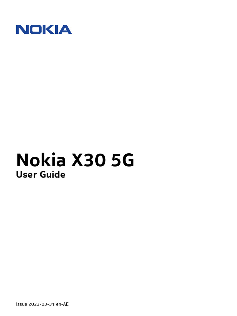 User Guide Nokia x30 5g User Guide | PDF | Bluetooth | Google Play