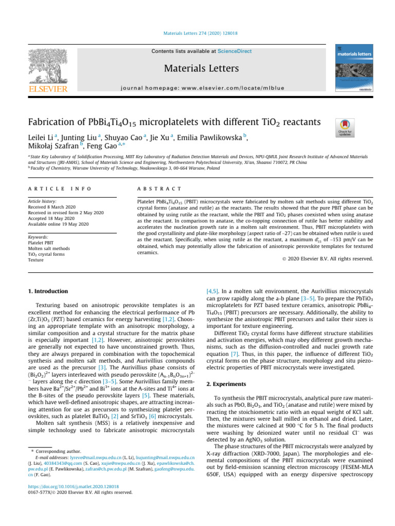2020 PT Templates With Different TiO2 | PDF | Titanium Dioxide | X Ray ...