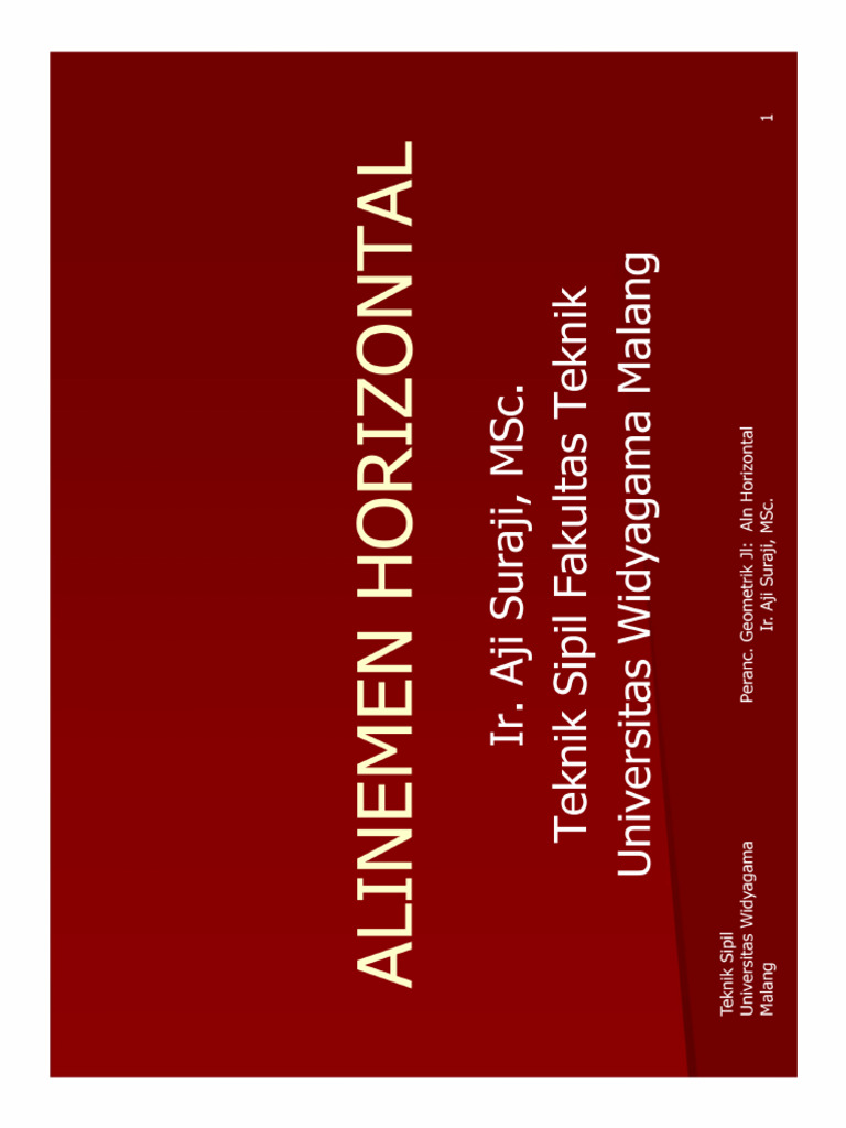 Alinemen Horizontal | PDF
