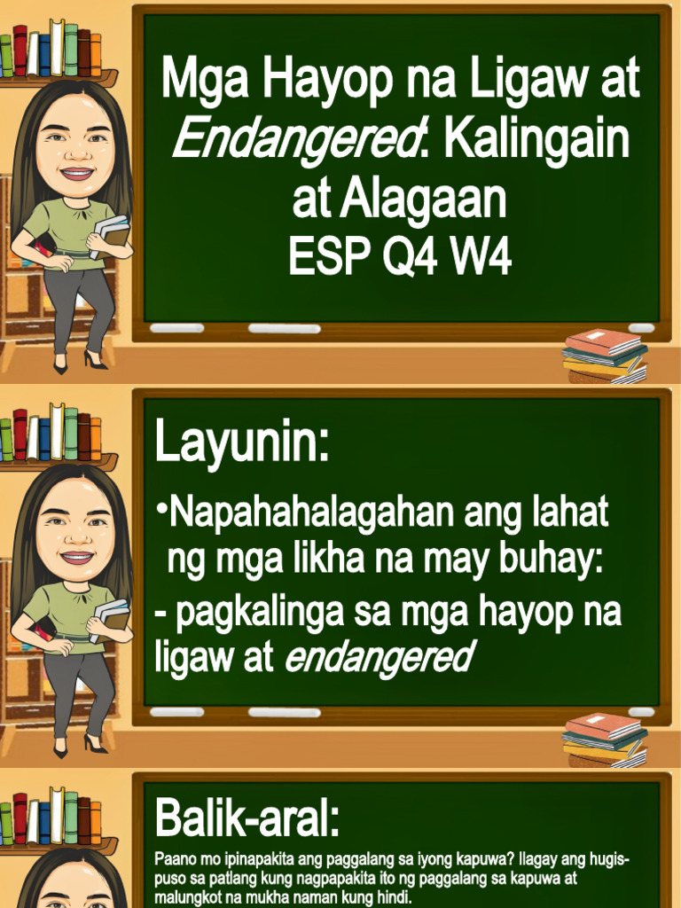 Mga Hayop Na Ligaw At: Kalingain at Alagaan: Endangered | PDF
