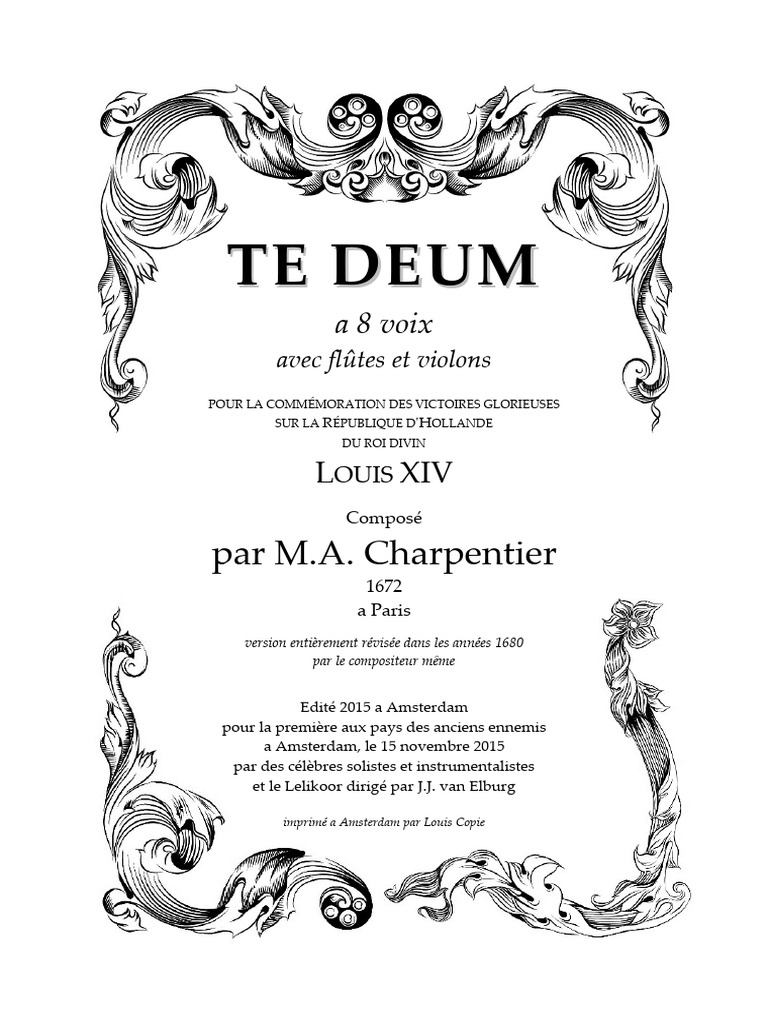 Te Deum - Full Score | Download Free PDF | Clef | Orchestras