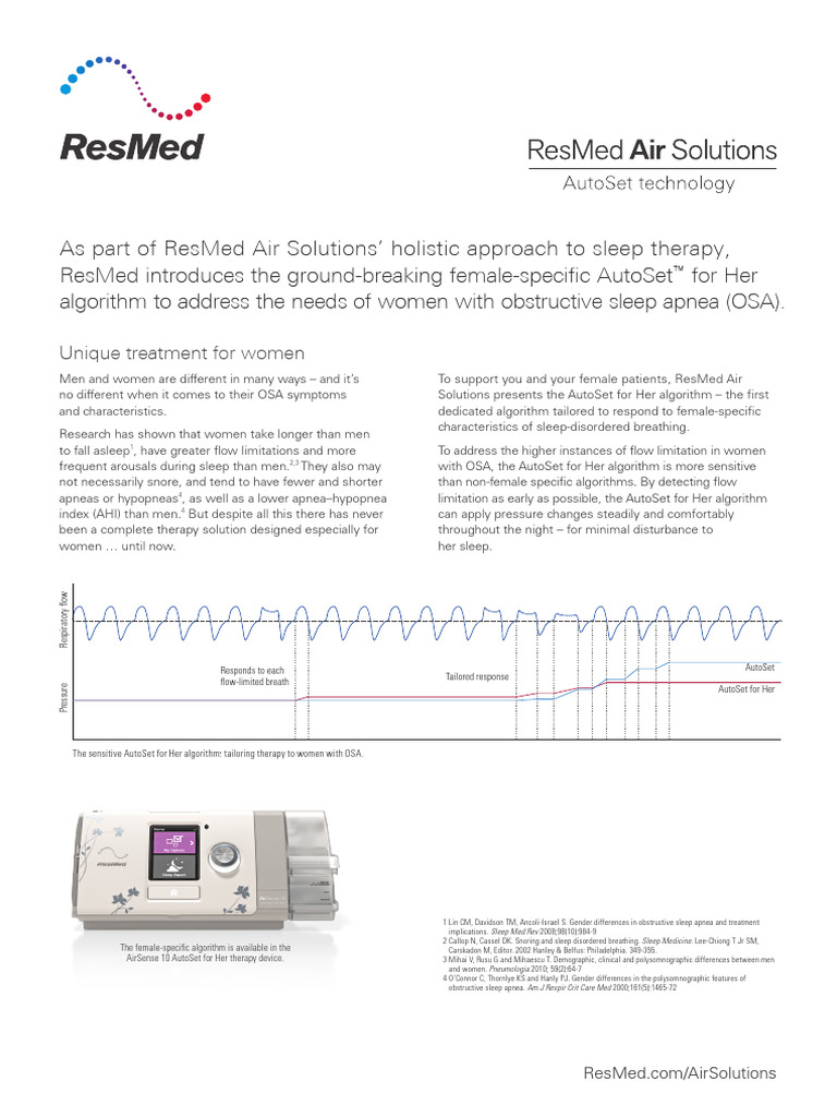 Ras Autoset Technology Fact Sheet Apac Eng | PDF | Sleep Apnea | Snoring