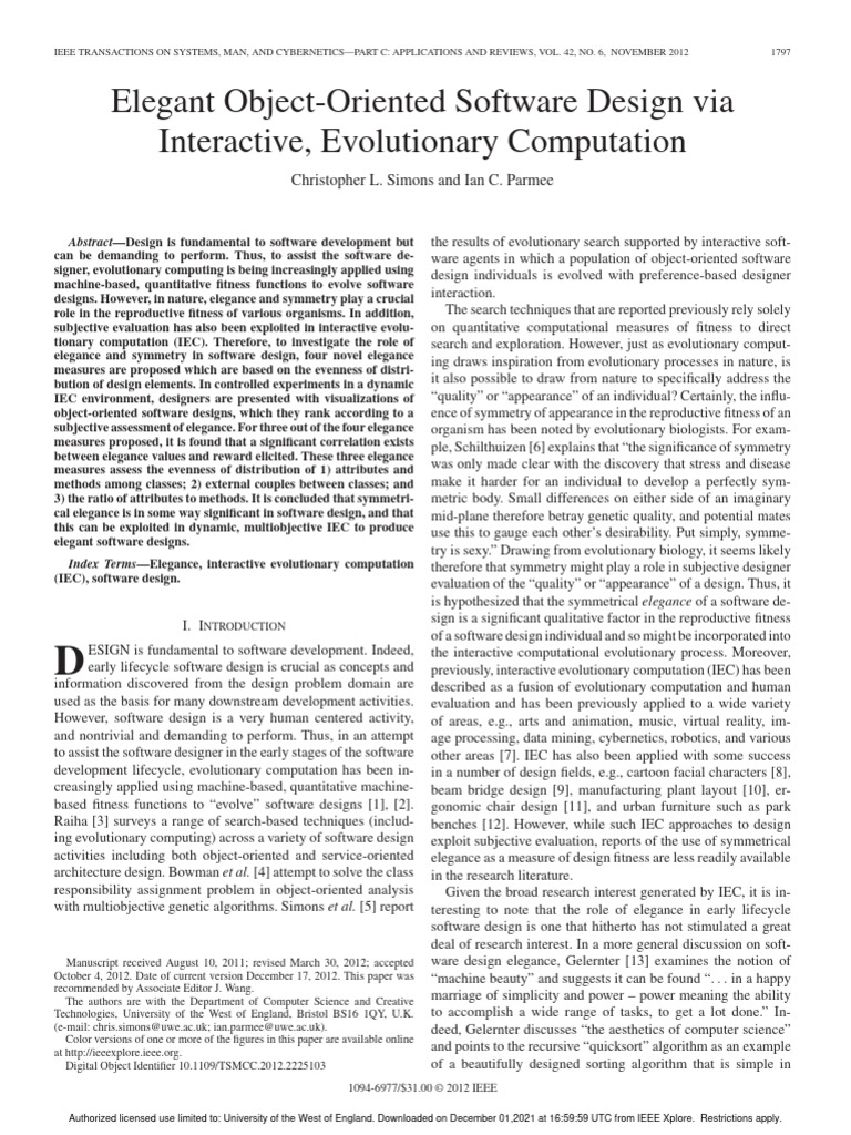 2012 - SIMONS - Elegant - Object-Oriented - Software - Design - Via ... 2012 - SIMONS - Elegant - Object-Oriented - Software - Design - Via ...