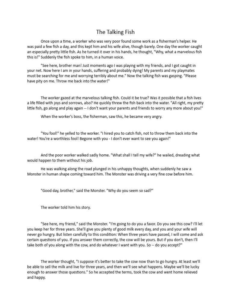 The Talking Fish | PDF