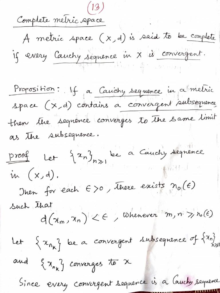 Matric Space 2 | PDF