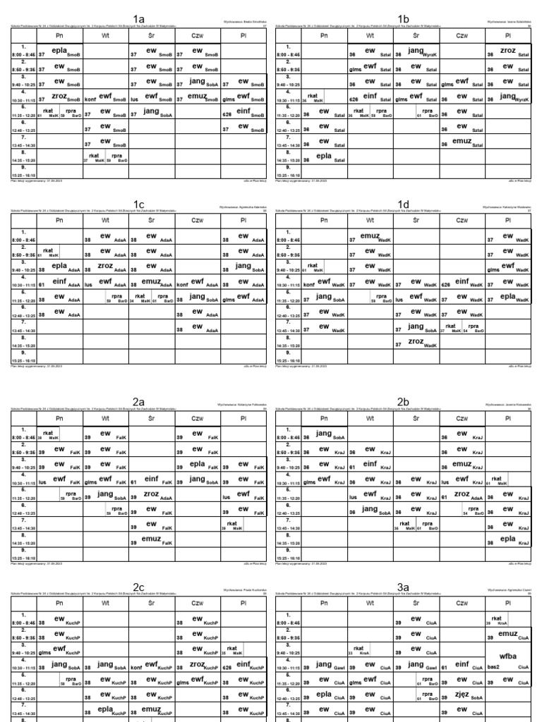 Plan - Klas - 18 - 202324 2 | PDF