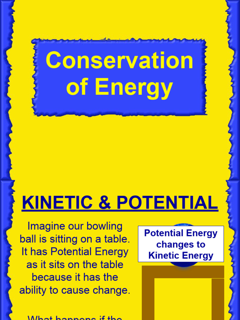 Conservation of Energy | PDF | Potential Energy | Kinetic Energy