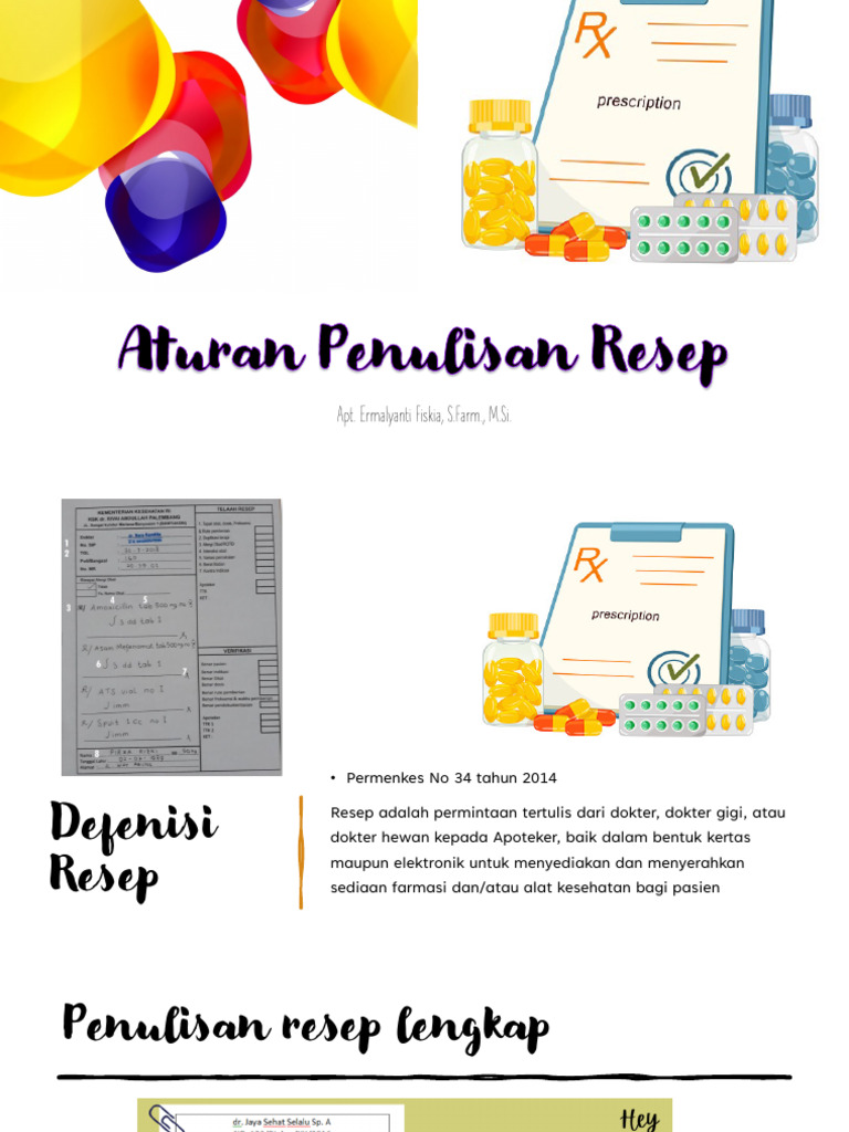 Pert III Aturan Penulisan Resep | PDF | Kesehatan Holistik