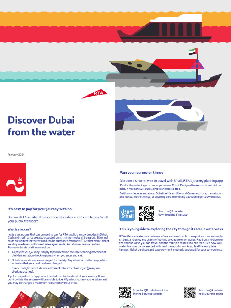 Rta Marine Flyer en | PDF | Dubai | Transport