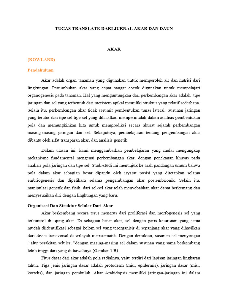 Morfogenesis Tumbuhan Translate Fixx | PDF