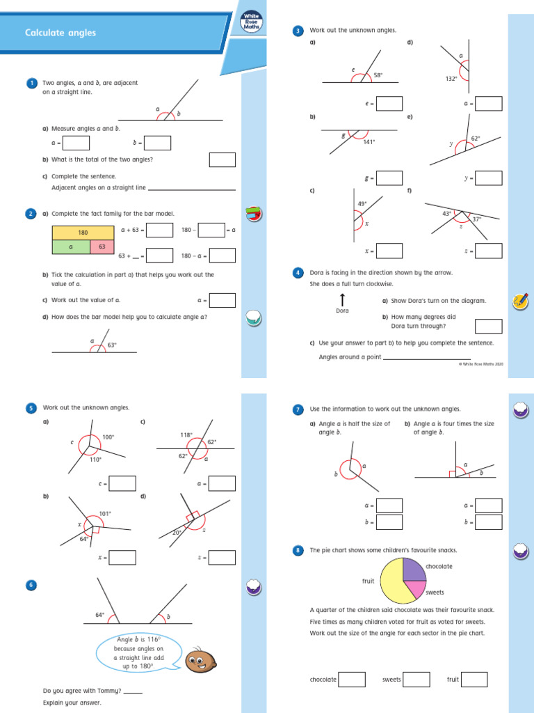 Friday - Calculating Angles | Download Free PDF | Angle | Pie Chart