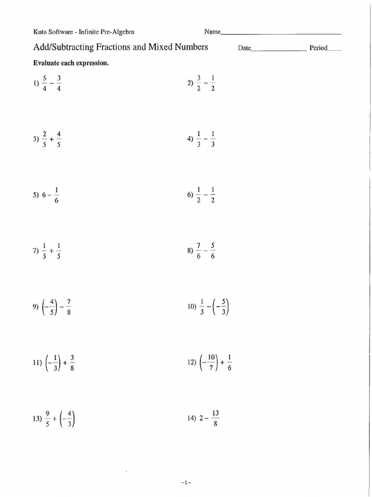 Fractions - Addition (Kuta Anaahita | PDF