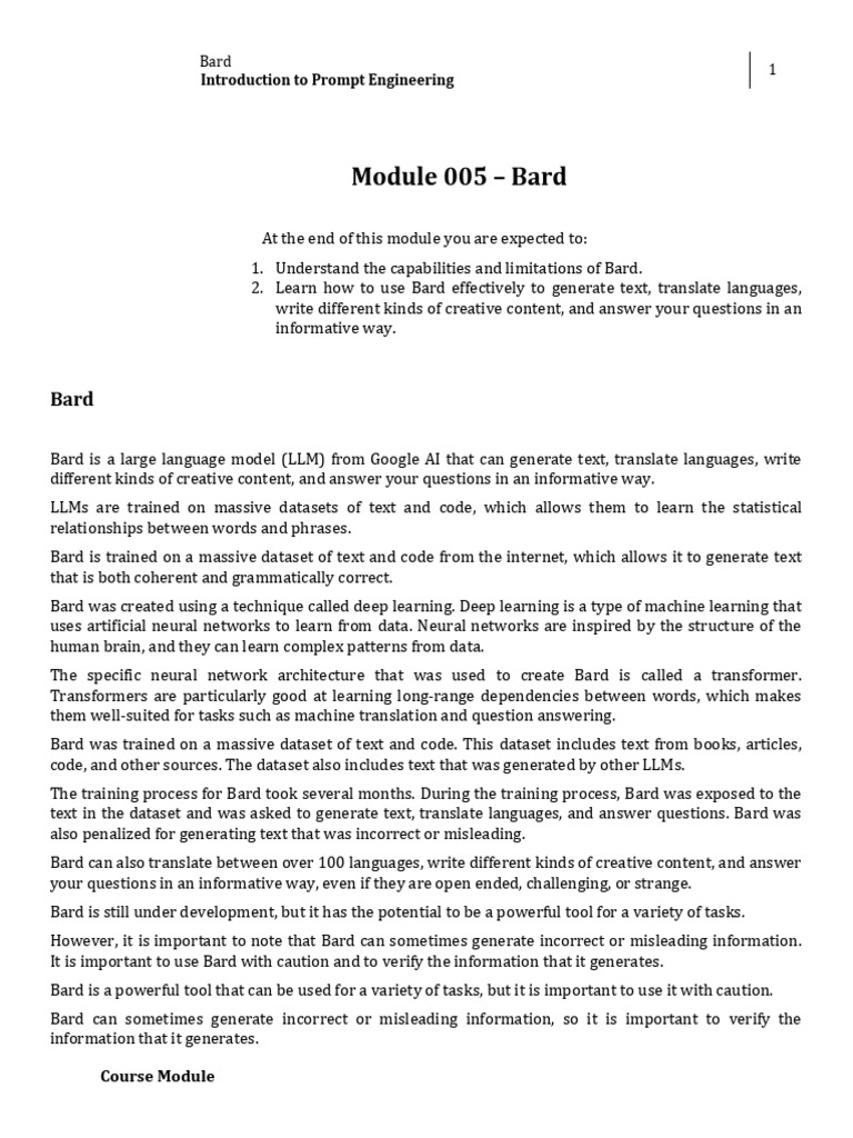 Prompt Engr Module 5 | Download Free PDF | Cognitive Science | Applied Mathematics