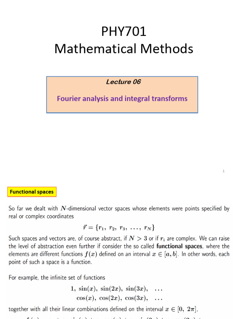 Math Meth Lec06 | PDF