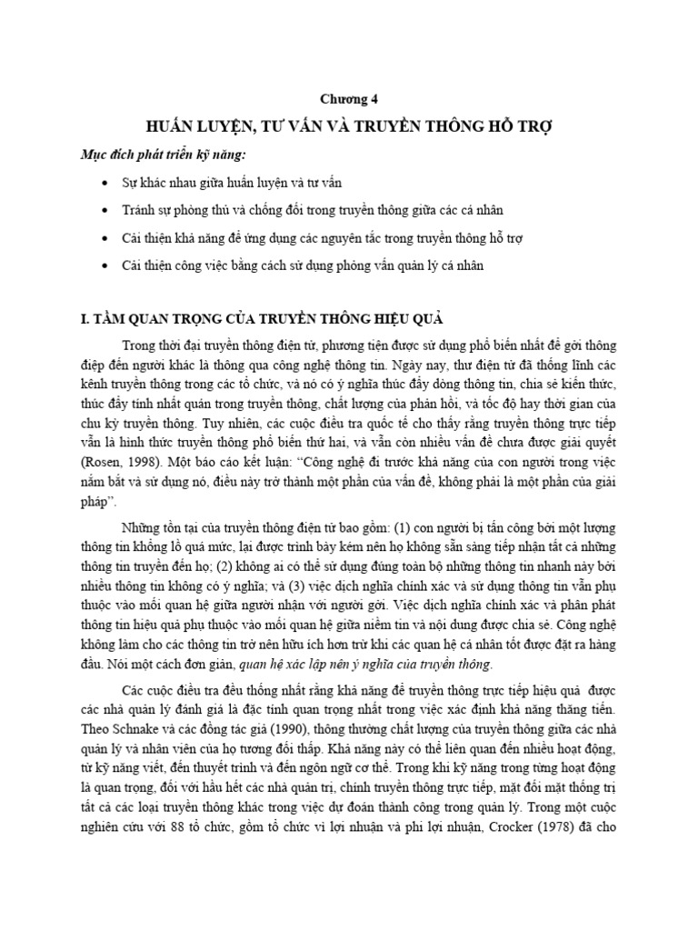 DMS - 2020 Chương 4 Huấn luyện, tư vấn, truyền thông hỗ trợ | PDF