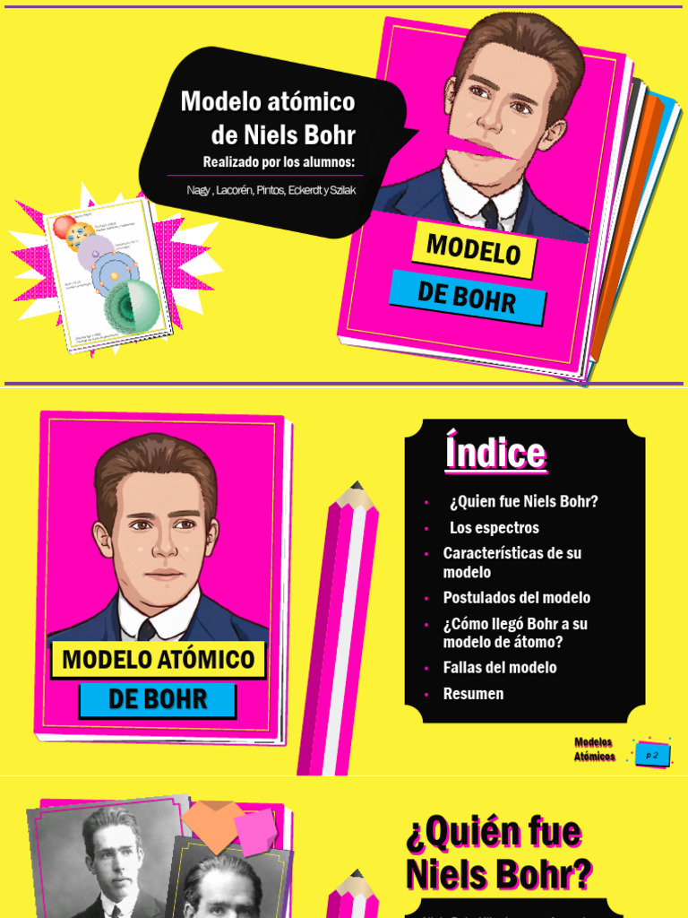 Modelo Atómico de Niels Bohr | PDF | Átomos | Núcleo atómico