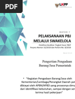 Pedoman Swakelola Tipe I LKPP 2018 | PDF