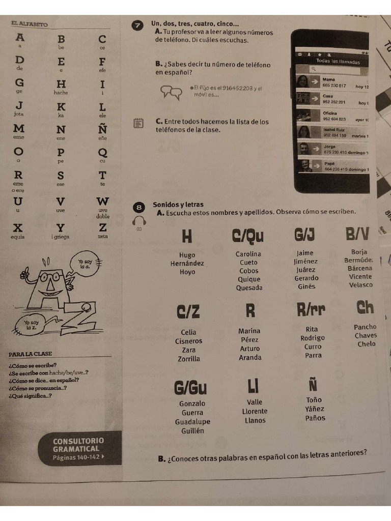 El Alfabeto, La Presentación, Números, Género y Número | PDF