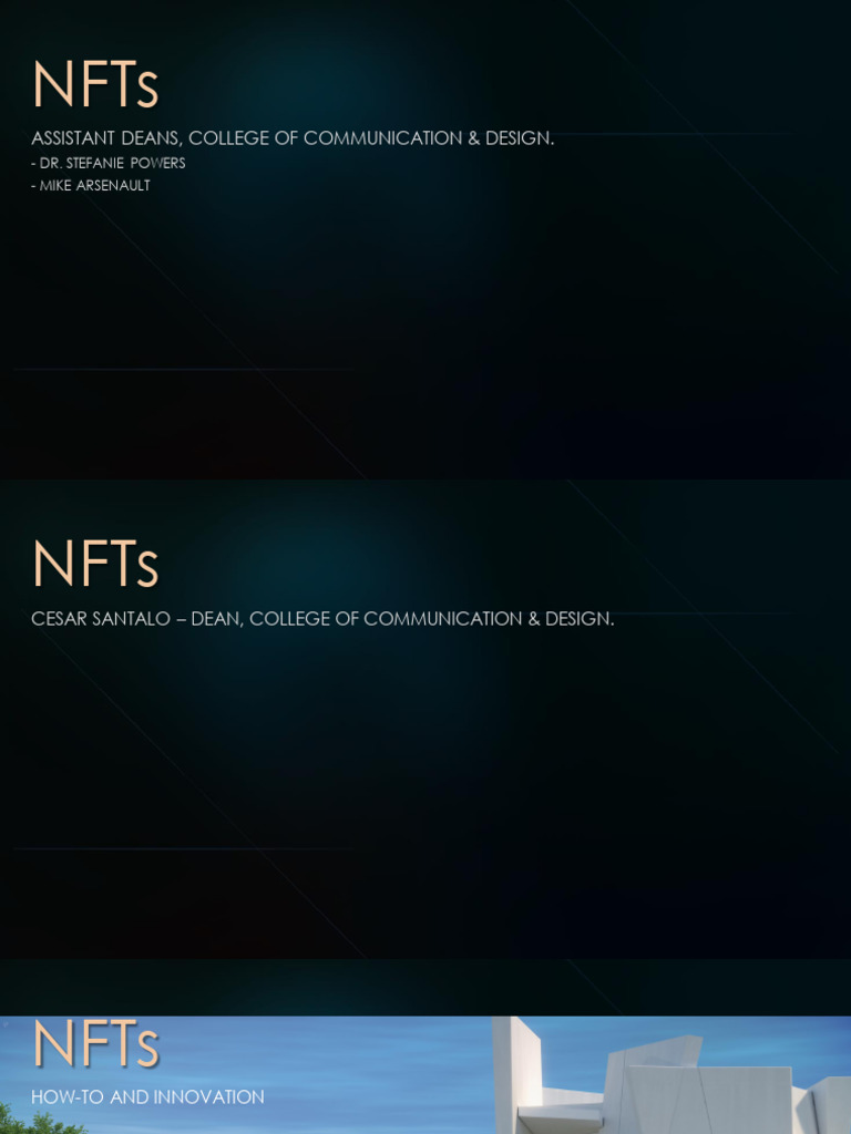 Non-Fungible Tokens (NFT) Talk | PDF | Cryptocurrency | Applications Of Cryptography