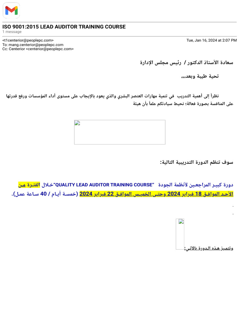 Iso 9001 - 2015 Lead Auditor Training Course2 | PDF