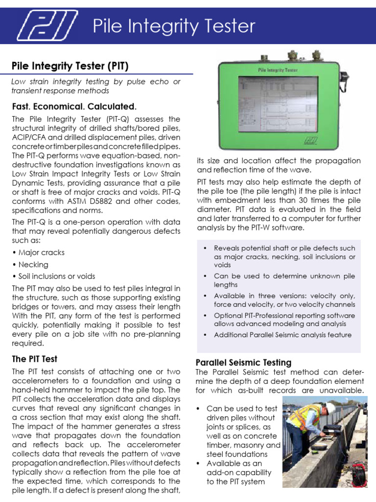 PIT-PDI-ProductDetail | PDF | Deep Foundation | Fast Fourier Transform