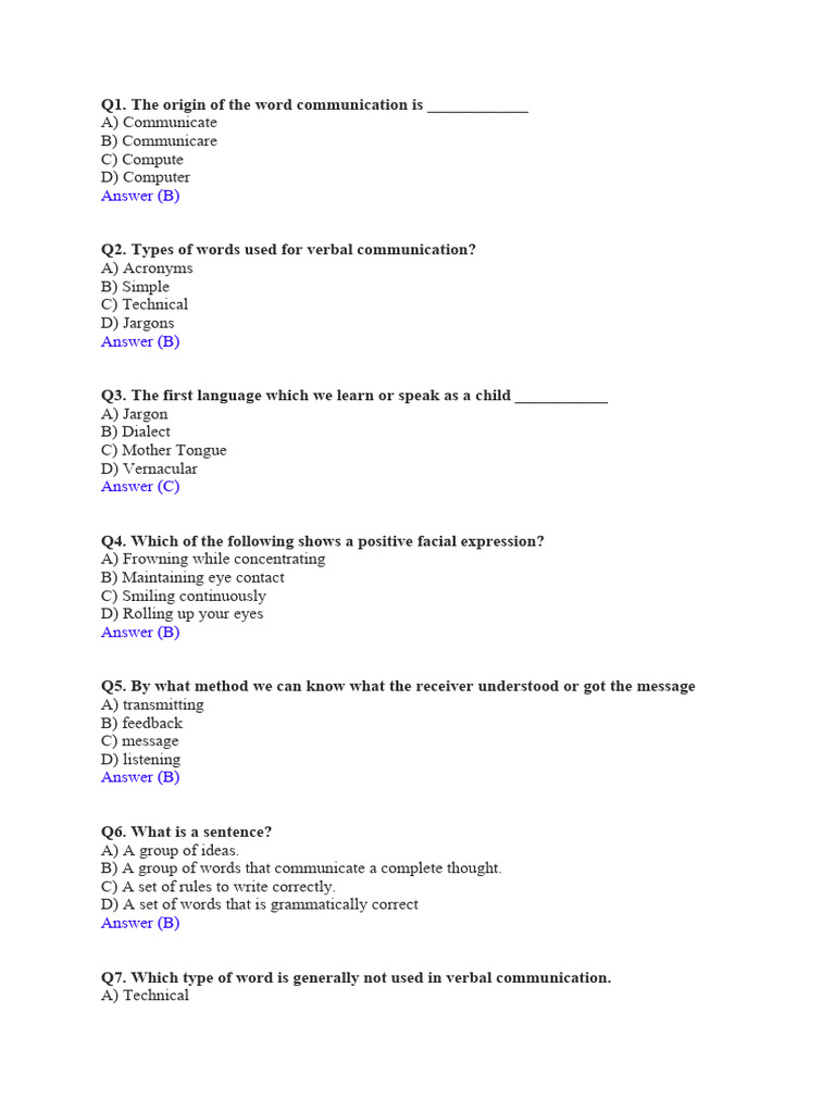 10th Communication Skills | Download Free PDF | Communication ...