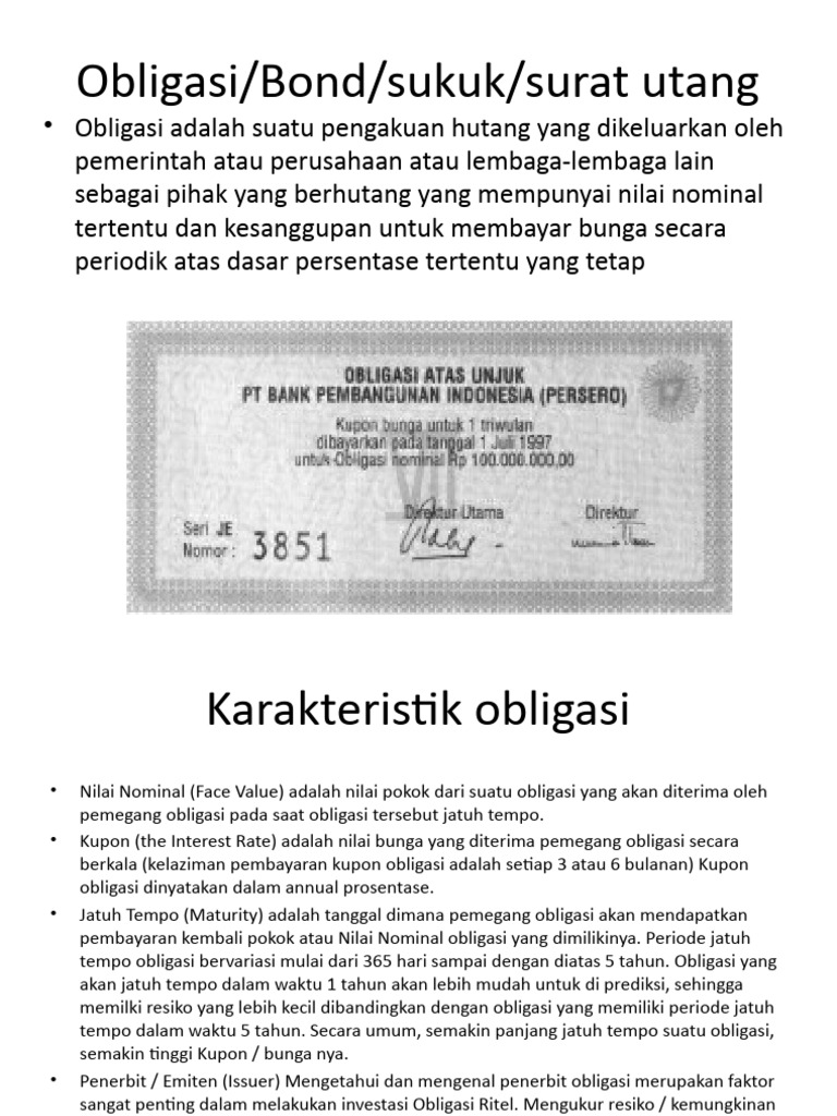 Obligasi 1 | PDF