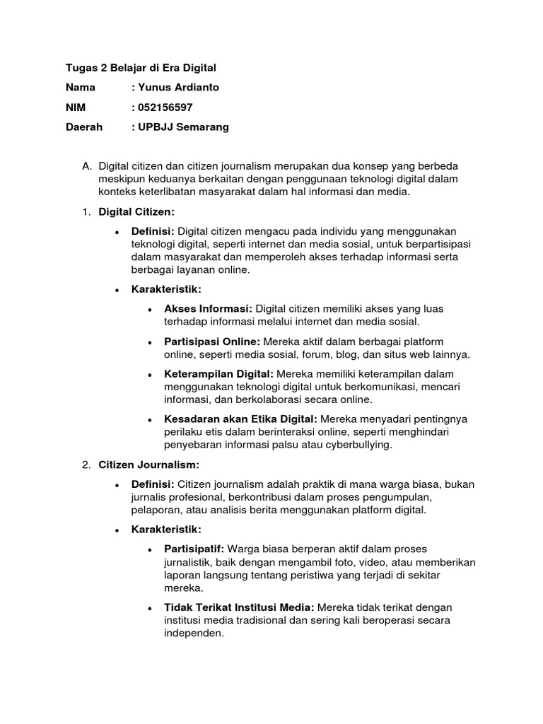 Tugas 2 Belajar Di Era Digital | PDF