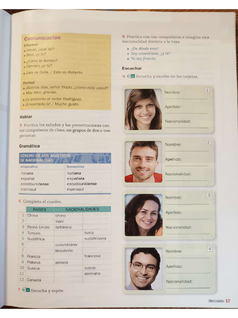 El Género de Los Nombres (Nacionalidades, Profesiones), Paradigmas Del ...