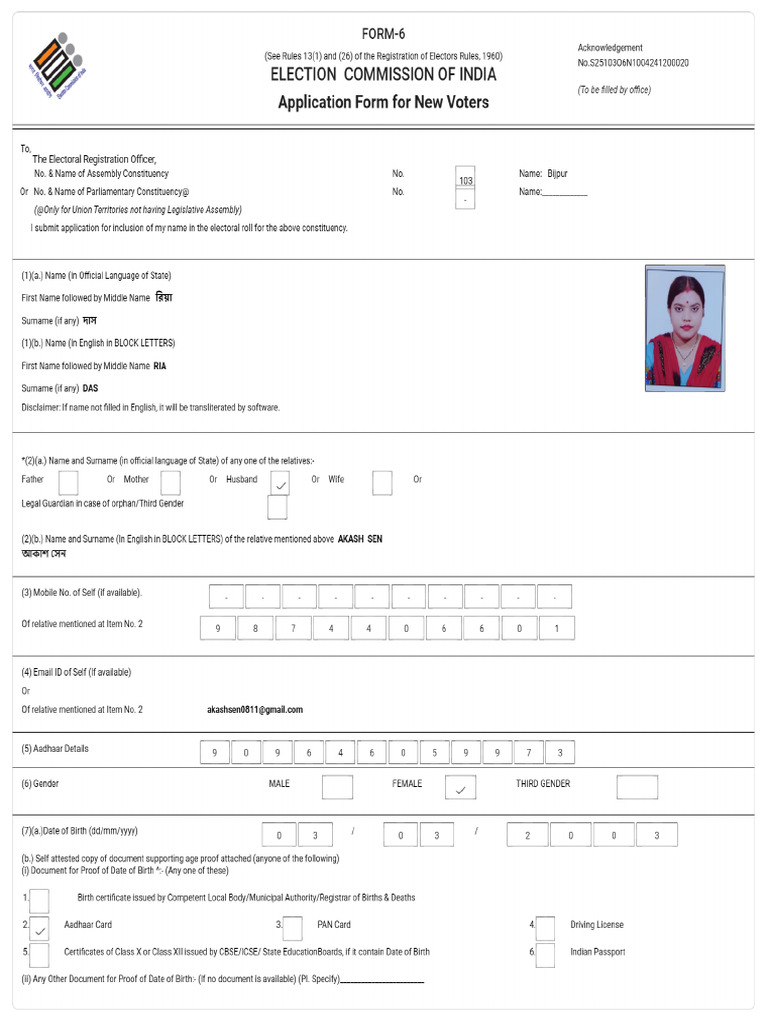 Form6 S25103O6N1004241200020 PDF | PDF