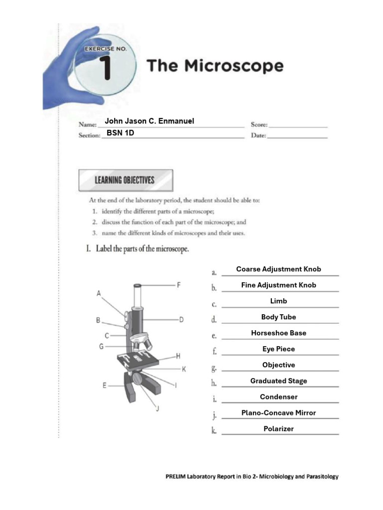 Microbiology and Parasitology | PDF | Staining | Microscope