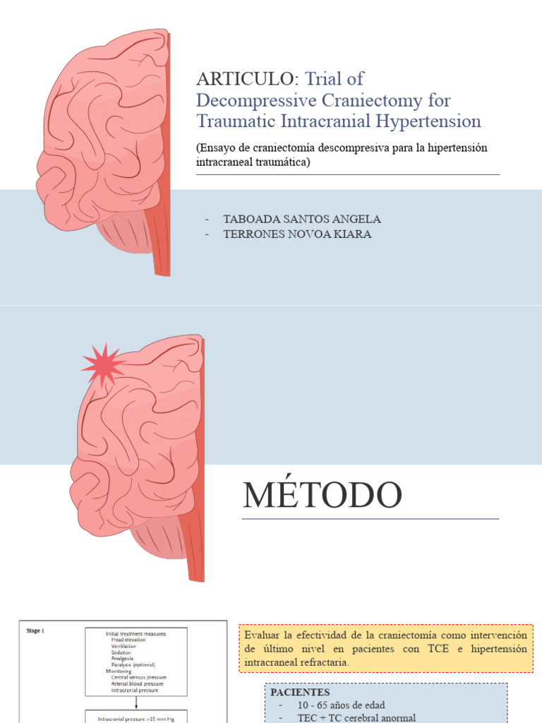 ARTICULO Trial of Decompressive Craniectomy For Traumatic Intracranial ...