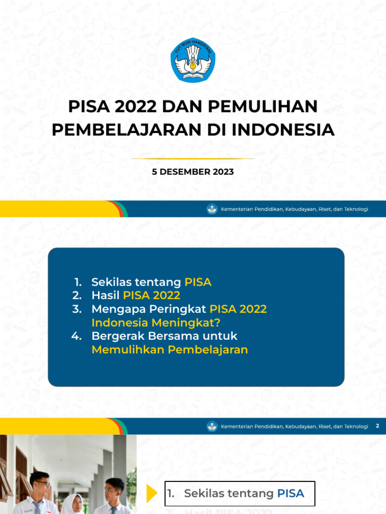 Laporan Pisa Kemendikbudristek | PDF