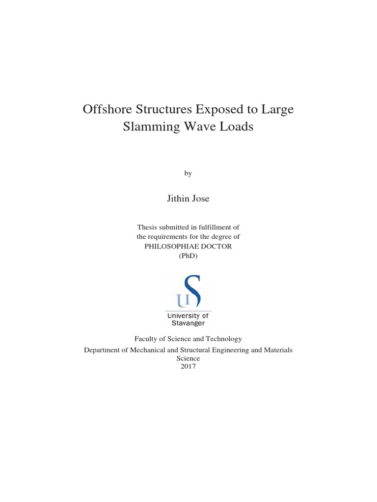 Offshore Structures Exposed To Large Slamming Wave Loads (PDFDrive ...