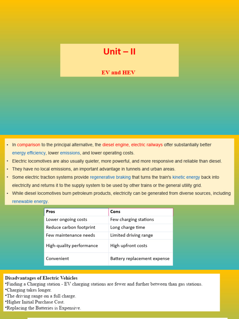 Unit - II: Ev and Hev | PDF | Electric Vehicle | Plug In Hybrid