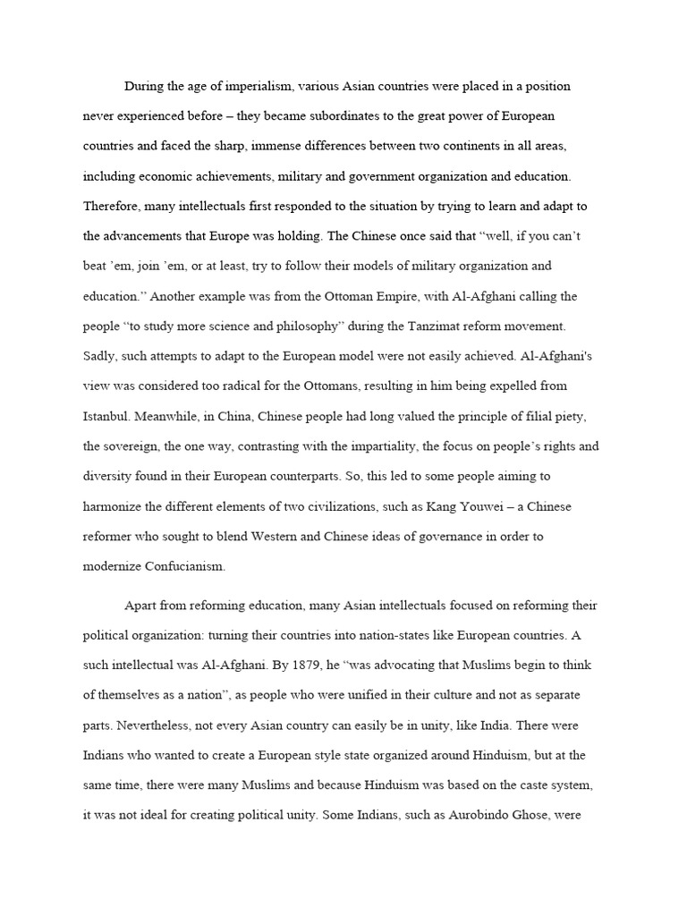Asian Responses to European Imperialism | PDF | Imperialism | China