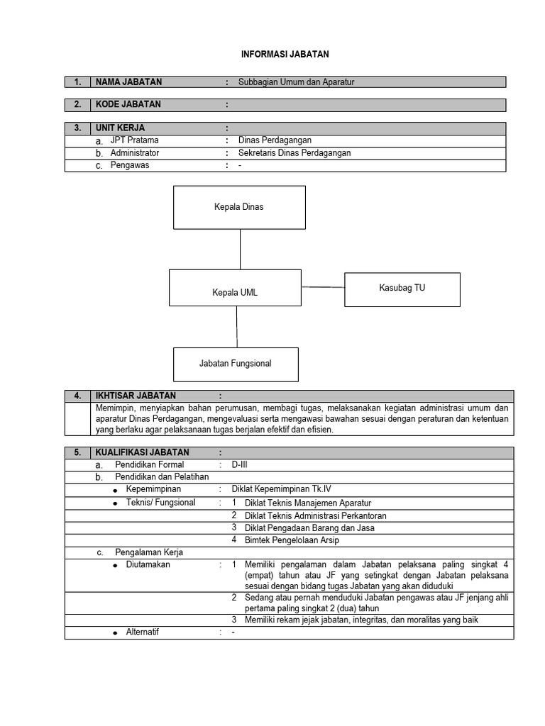 Ajb Kasubbag Umum Dan Aparatur | PDF | Teknologi & Rekayasa